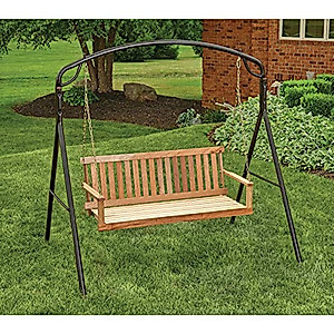 Jack Post Jennings Traditional 4-Foot Swing Seat with Chains in Unfinished hardwood