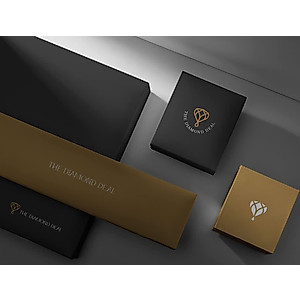 The Diamond Deal 1.00ct (1.00Cttw) Carat Round Brilliant Solitaire Natural Diamond Solitaire Pendant Necklace For Women Girls infants in 14k White Gold With 18" Gold Chain