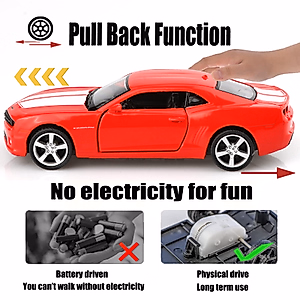 TOKAXI 1/36 Scale 2010 Chevy Camaro Diecast Car Models,Pull Back Vehicles Toy Cars,Cars Gifts for Boys Girls