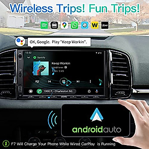 [Upgrade] ATOTO Double Din Car Stereo with Wireless CarPlay,Wireless Android Auto,7in IPS Touchscreen,Bluetooth,Phone Mirroring,HD LRV Camera,USB Video & Audio,F7G2A7WE-S01