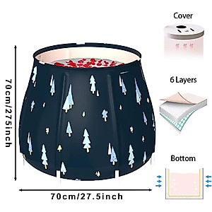 Mcgrady1xm Portable Foldable Bathtub for Adults, Ice Cold Bath Tub, Soaking Tub for Shower Stall, Separate Family Bathroom SPA Hot Bath Tub, Efficient Maintenance of Temperature