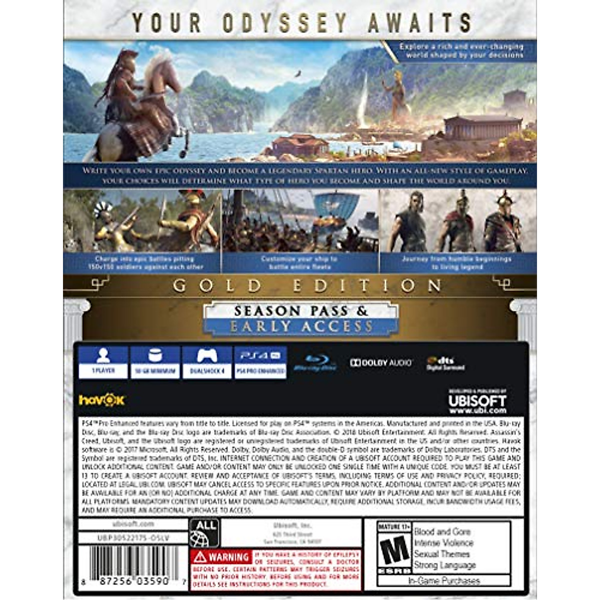Assassin's Creed Odyssey - PlayStation 4 Gold Steelbook Edition
