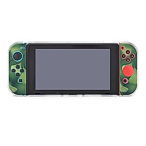 ERFGT Gin-Kgo Pat-Tern Case for Nintendo Switch with Screen Protector Slim Anti-Scratch Anti-Slip Protective Case Cover for Girls and Boys