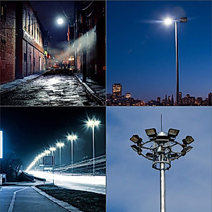 Richarm Solar Flood Lights Outdoor Remote,Dual 42 LEDs 6500K Lights Dusk to Dawn Solar Security Lights,16.4ft Separated Cables IP65 Waterproof Solar Lights for Barn,Pool,Garage