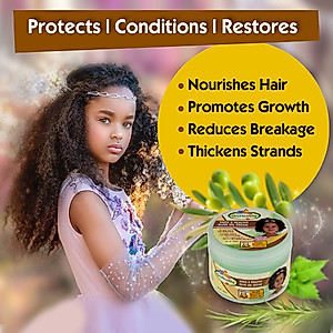 Sofn'Free n'Pretty GroHealthy Olive Oil Cream for Hair Growth - Reduces Breakage, Rebuilds, Strengthens & Protect Hairs for Healthy, Shiny, Longer, and Thicker - 8.8 oz (Pack of 1)