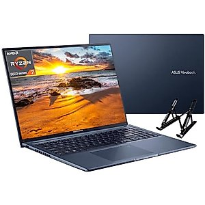 ASUS Vivobook Laptop 2023 Newest, 16" HD Display, AMD Ryzen 7 5800HS (Beat i7-1195G7), 16GB RAM, 512GB SSD, AMD Radeon Graphics, WiFi 6, Chiclet Keyboard, Thin and Light, Blue,Windows 11 Home