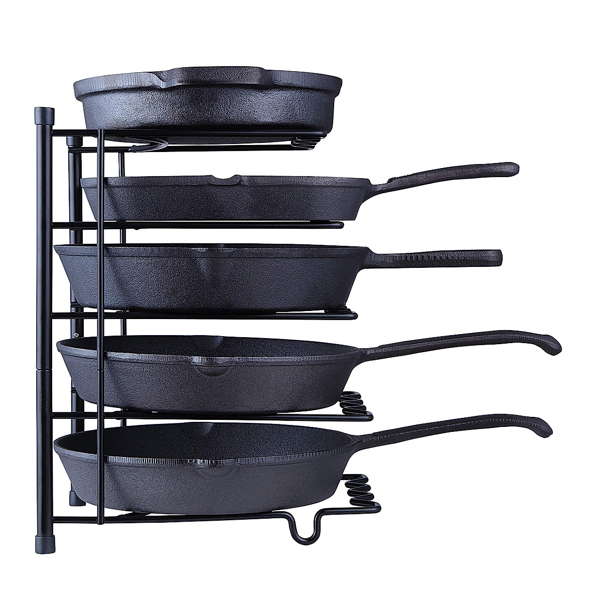 SunnyPoint Heavy Duty Kitchen Countertop Cabinet Pantry Pan, Pot Lid, and Pot Organizer Rack Holder