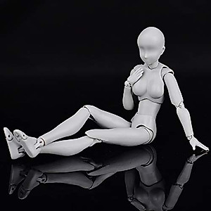 Body Kun DX Set Male Female Gray Color Body-Chan Action Figure Model Set PVC Figure Model Drawing for SHF S H Figuarts