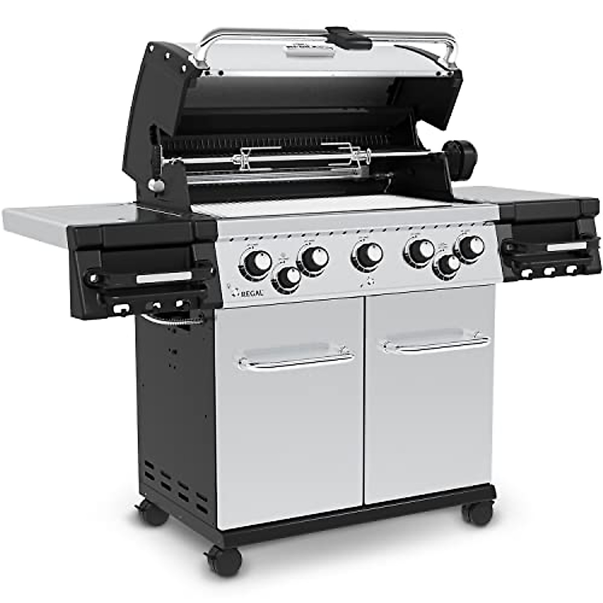 Broil King Regal S 590 Pro Natural Gas Grill - Premium 5-Burner Stainless Steel BBQ