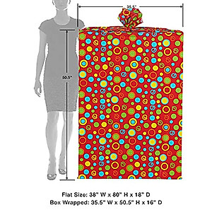American Greetings Multicolor Dots Jumbo Plastic Gift Bag