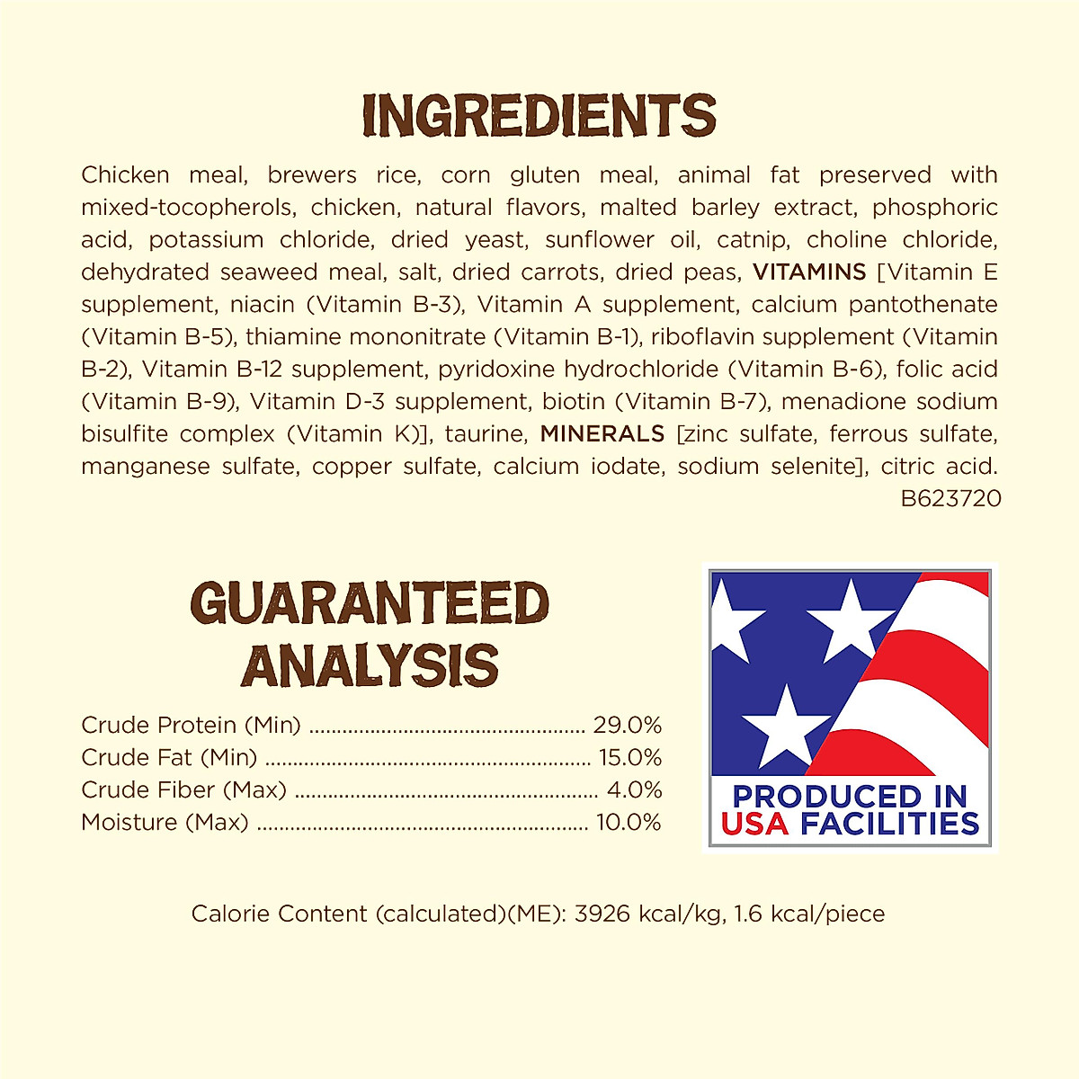 Purina Friskies Made in USA Facilities, Natural Cat Treats, Party Mix Natural Yums Catnip Flavor - (Pack of 6) 6 oz. Pouches