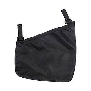 Colcolo Universal Multifunction Buggy Net Bag Baby Stroller Side Hanging Mesh Bags Organizer Pouch Lightweight Carrying Diapers Pocket Gift, Black