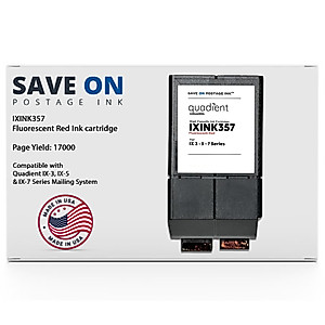 Save On Postage Ink Compatible IXINK357 Quadient Neopost Compatible Ink Cartridge for IX5 & IX7 Mailing System (1 Pack)