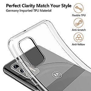 for Moto G Stylus 2021 Clear Case Soft Skin Slim Thin Flexible TPU Scratch Resistant Silicone Gel Shockproof Protective Cases Cover for Motorola G Stylus 2021