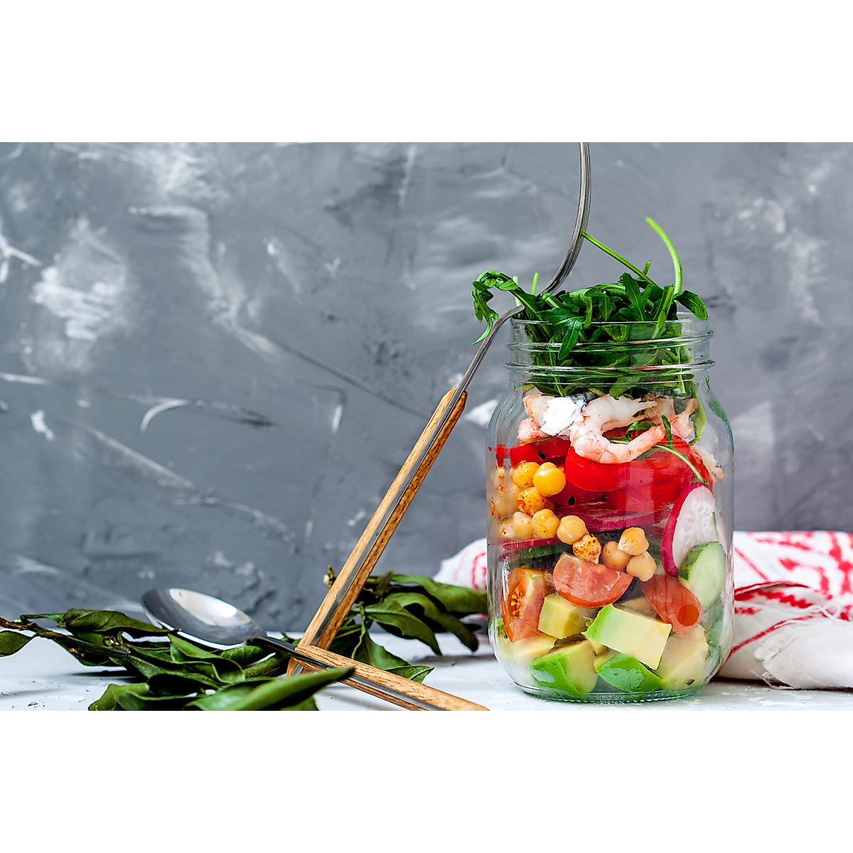 16oz Glass Mason Jars with lids Set of 6 - Airtight Band + Marker & Labels - Canning Jars with Lids, Ideal for candle jars, Spice Jars, Wedding Favors, Meal Prep, Jelly Jar, Jam, Honey,