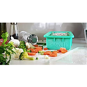 Stash Silicone Freezing Tray with Lid and Baking Tray – One Large Freezer Tray makes up to 4 cups serving – Freezer Soup Container - Oven Safe, Microwave Safe and BPA Free Silicone Container Tray  