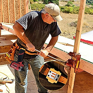 Tape Measure Holder, Measuring Tape Holder, Drill Holster, Tape Measure Clip, Tool Pouch with Belt Clip, Suitable for Tape Measurer, Drill, Impact Driver and Any Tool with a Hook.