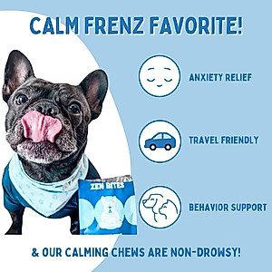 Zen Bites - Calming Chews for Pets - 120 Count - Organic Hemp Treats for Dogs & Cats - Stress Relief - Promotes Relaxation - Thunderstorms - Fireworks - Travel Friendly