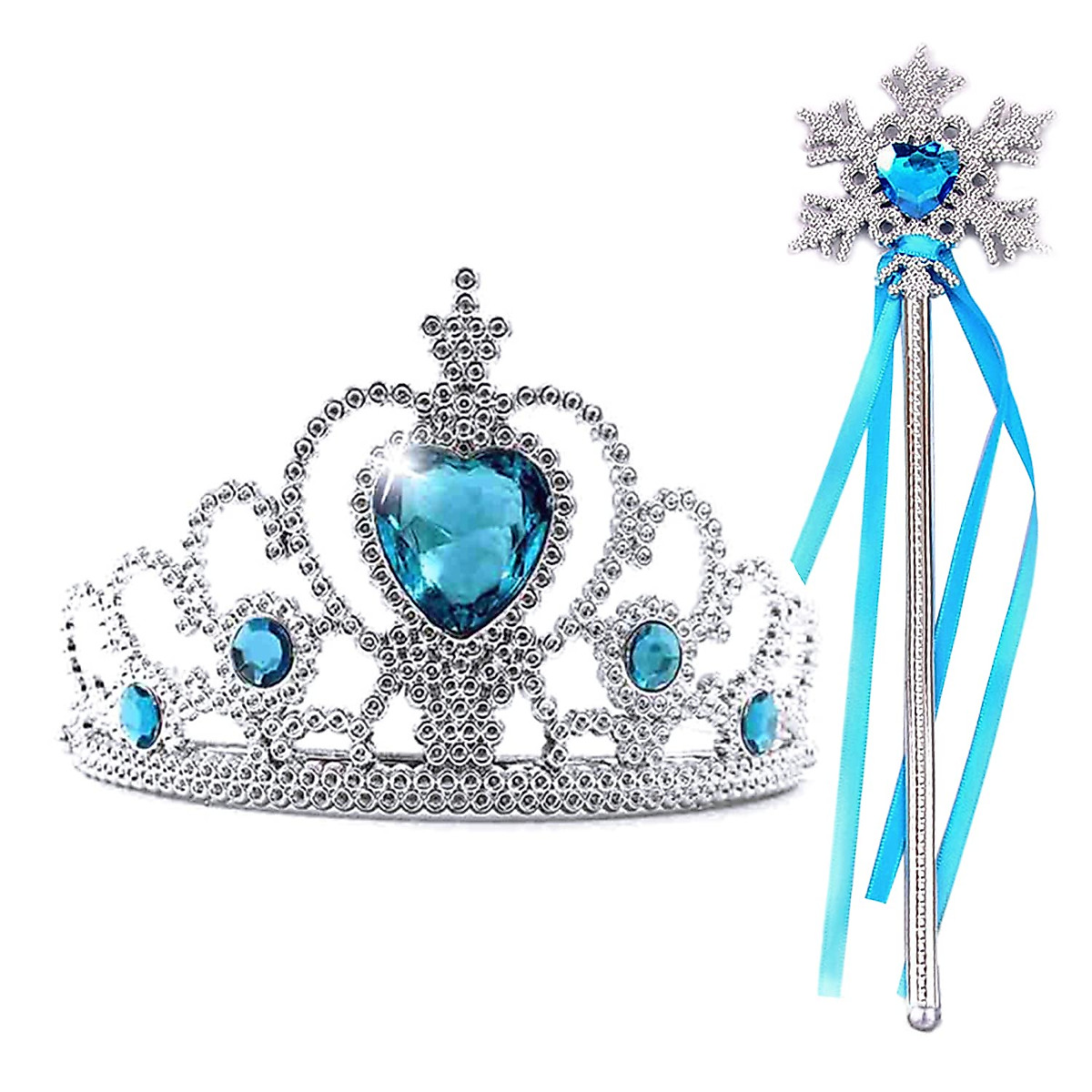 Snow Princess Costume for Girls Winter Costume for Toddlers Dress Up Halloween Birthday Cosplay Cape with Accessories