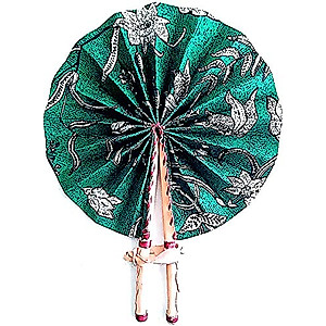 African Fabric Handfans
