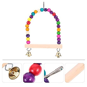 YARNOW Wooden Toys Indoor Hammock Indoor Hammock Climbing Toys 2 Pcs Wooden Bid Swings Bid Limbing Swing Ng Swing Swing Toys Toys Olof Paot Bird Toy Bird Toy Bird Toy Indoor Swing