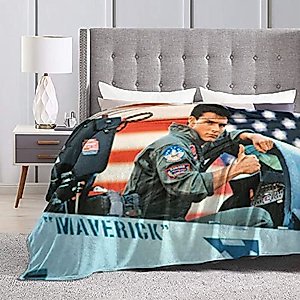 Comfortable Ultra-Soft Micro Fleece Blanket,Tom Cruise Fleece Blankets for Sofa Bed Travel 80"X60"