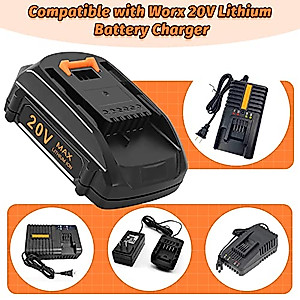 HUSUE 3.5Ah Replacement Battery for Worx Battery 20V Compatible with Worx 20V Battery WA3578 WA3575 WA3520 WA3525 WG151s WG155s WG251s WG255s WG540s WG545s WG890 WG891, 2Pack