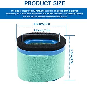 LOCOPOW 690610 697029 Air Filter for Briggs and Stratton 498596 for John Deere M147431 M143278 fit JS63 JS63C JS63E JA65 JA60 JA62 JS40 JS45 JA62 JS60 JS60H JS61 SP6211 SP6213