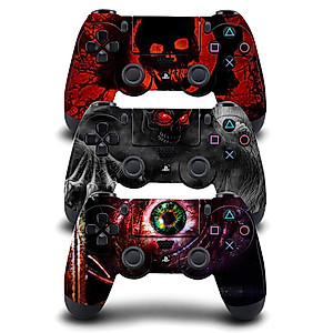 FOTTCZ [3PCS] Vinyl Skin for Playstation 4 Controller Cover Decal Sticker - 3pcs. Comb J