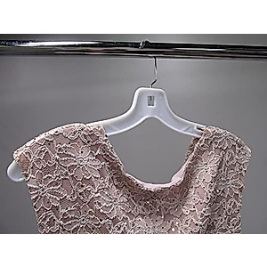 NAHANCO 1405 Plastic Dress Hanger, Jumbo Weight, 17", White (Pack of 100)