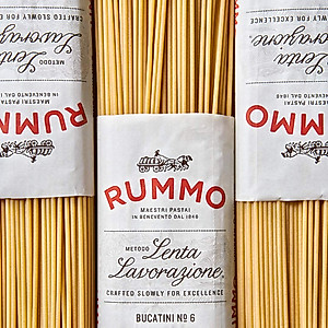 Rummo Italian Pasta Bucatini No.6, Always Al Dente (5-Pack)
