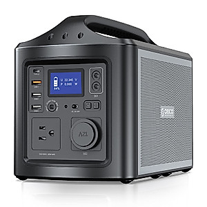 300W Portable Power Station,ORICO Aluminum 461Wh/124800mAh Solar Generator Pure Sine Wave Lithium Battery Pack with PD 60W /1AC/3USB/2DC/Car Charger Ports for Outdoors Camping Travel Emergency