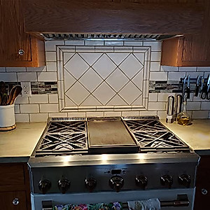 Thor Kitchen Cast Iron Griddle Plate, Double Burners Plate for Grilling, BBQ Plate on the Burner, Stove Top for THOR HRT/HRG Model Range Only, RG1032