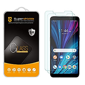 (2 Pack) Supershieldz Designed for Alcatel TCL A3X (A600DL) Tempered Glass Screen Protector, Anti Scratch, Bubble Free