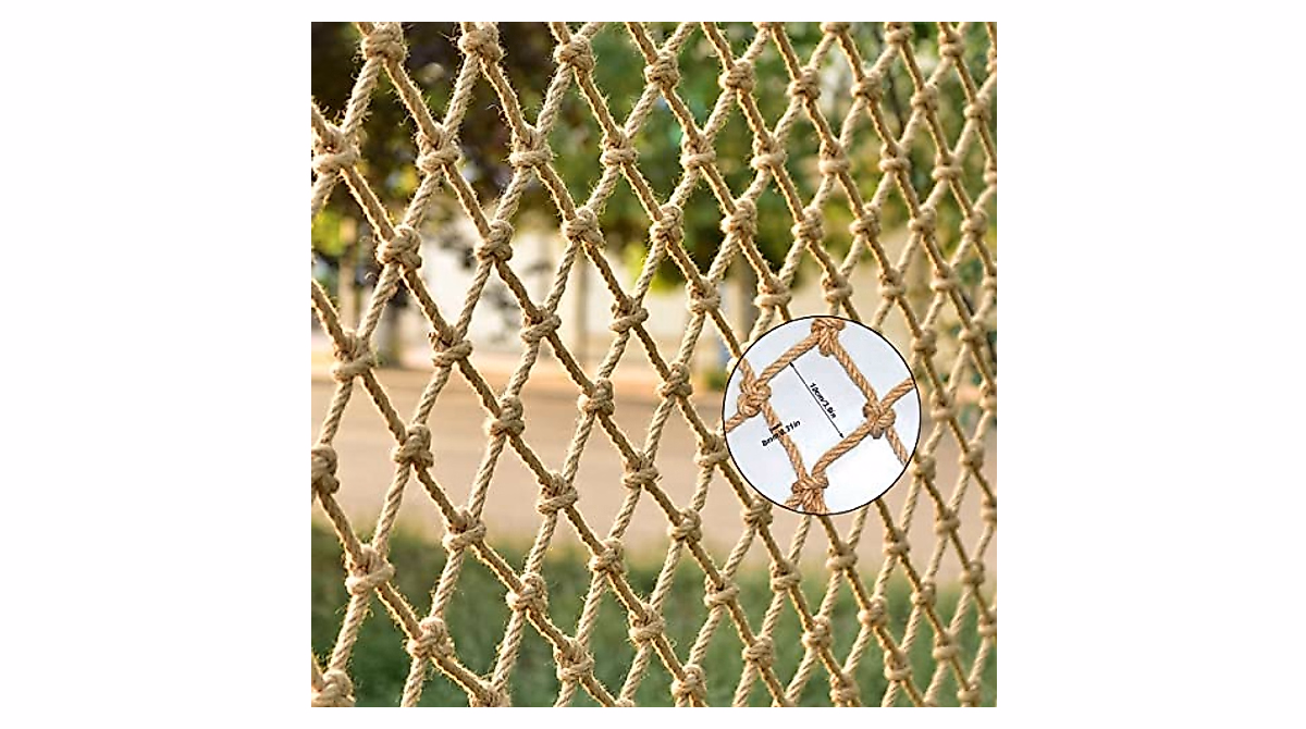 KACQIHTU Hemp Rope Net Child Safety Net Rope Fence Stairs Balcony ...