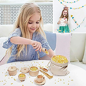 MONT PLEASANT Sensory Bin Toys for Toddlers Montessori Toys, Waldorf Toys, Pretend Play Dish and Tongs- Fine Motor Learning Toys for Sensory Table Activities