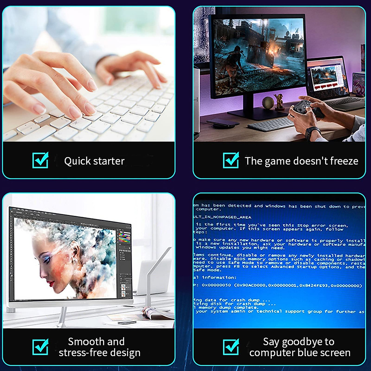 Septpenta 512GB Msata SSD, 465M/S Respond Quickly Stable Transmission 512GB Desktop SSD, Plug and Play for SATA3, M.SATA, M.2 SATA Interface Deveces for Desktop Laptop Terminal