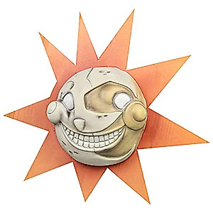 EJWCIG Sun and Moon Drop Mask Clown Bear Mask Halloween Costume Cosplay Prop (sun mask)