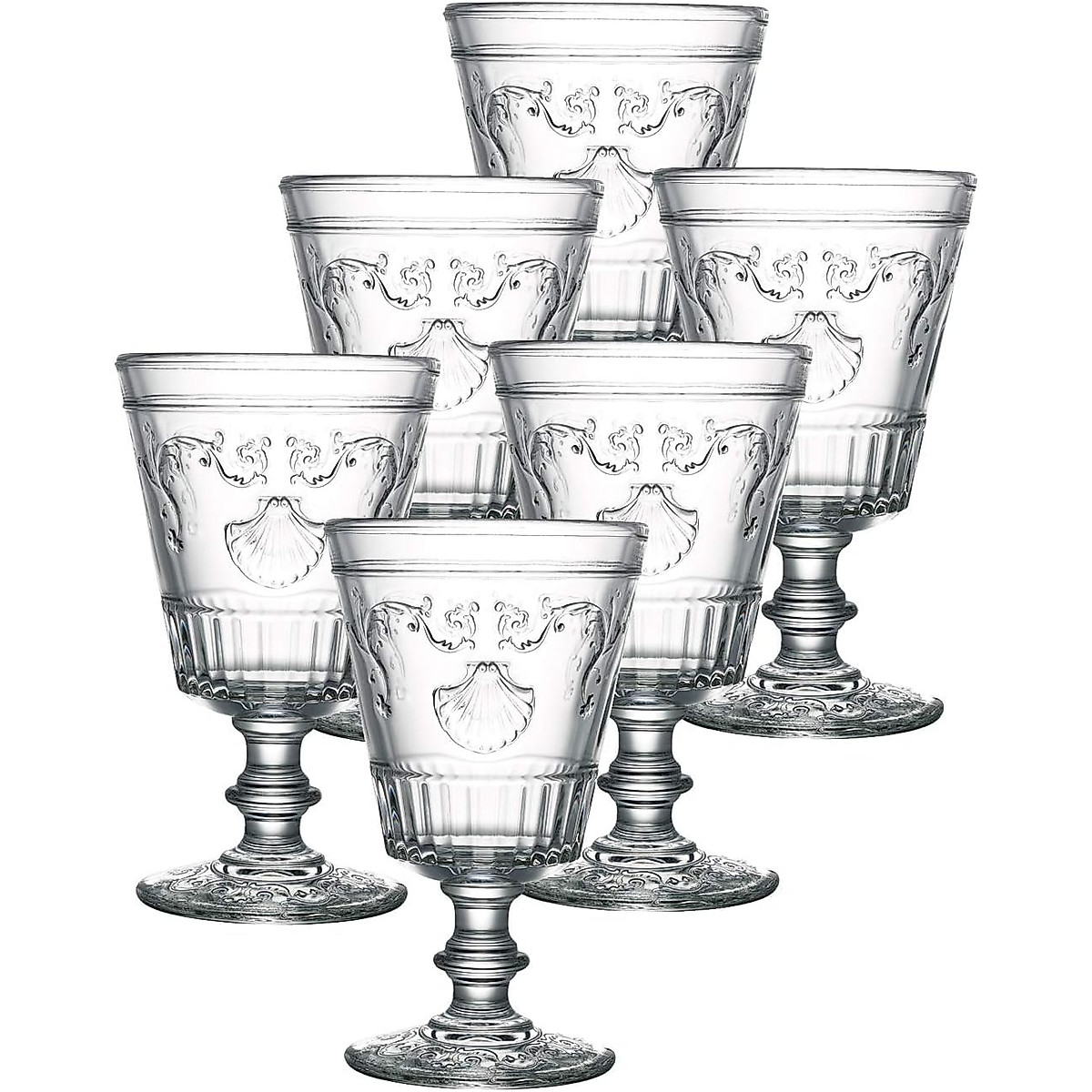 La Rochere Set Of 6, 7.5-ounce Versailles Small Wine Glasses
