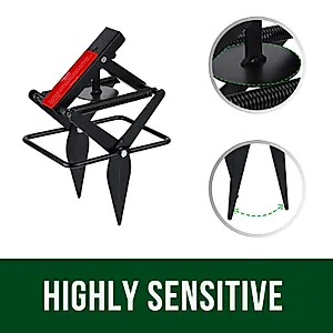 Garsum Mole Traps That Kill, EasySet Eliminator Black Scissor Traps, Vole Trap for Lawns, Reusable Quick & Clean Kill, Black_1 Mole Trap