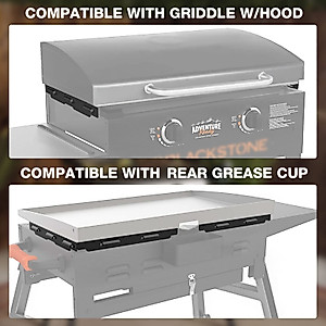 Wind Guards for Blackstone 28" Griddle, MeWeBlue Blackstone Accessories Fit for Blackstone Grill, MeWeBlue 5016 Magnetic Stainless Steel Wind Screens Protect Flame Hold Heat, Compatible with Hood