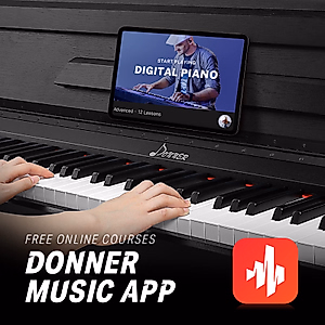 Donner DDP-90 Digital Piano + Donner Duet Piano Bench