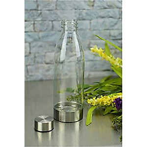 CiCi's Cache Mainstays 22 Ounce Water Bottle with Stainless Steel Lid and Base 4 Pack Set