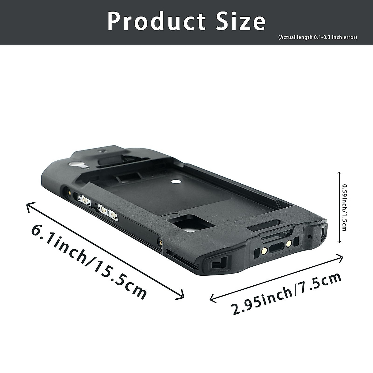 TC21 TC26 Back Cover Replacement for Zebra TC210K TC26AK TC26BK TC26CK TC26DK Handheld Barcode Scanner Mobile Computer, Rugged Case