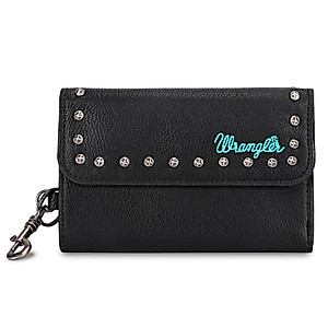 Wrangler Wallet for Women Slim Trifold Credit Card Cases & Money Organizers