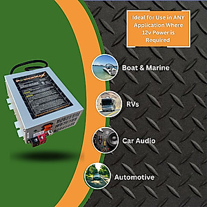 PowerMax PM3-50-24 24 Volt 50 AMP Converter Charger with 3 Stage Automatic Smart Battery Charger