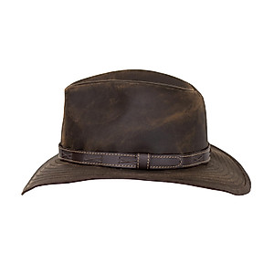 Outback Trading Durable Water-Resistant Western-Style Wide Brim Moonshine Canyonland Hat w/Moisture-Wicking Sweatband, Brown