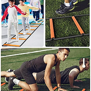 Agility Training Equipment, Kids Fitness Set, Ladder and Rope, Soccer Training Gear for Track, Basketball, Football, Fun Exercise Kit for Children, Versatile Sports Practice, Outdoor Play