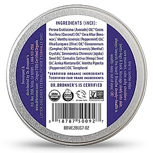 Dr. Bronner's - Organic Magic Balm (Arnica-Menthol, 2 Ounce) - Made with Organic Beeswax and Organic Hemp Oil, Relieves and Relaxes Sore Muscles and Achy Joints, Moisturizes and Soothes Dry Skin