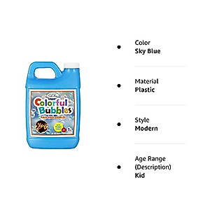 Lulu Home Concentrated Bubble Solution, 1 L/ 33.8 OZ Refill for Bubble Machines, Giant Wands, and Blowers - Up to 2.5 Gallons for Kids' Halloween Parties